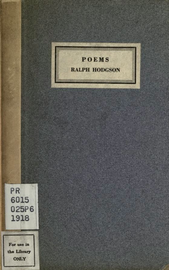 Poems & Poets Please: Ralph Hodgson